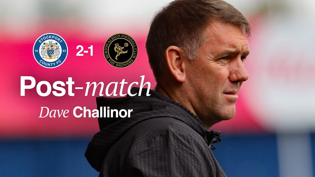 Dave Challinor Post-Match Interview - Burton Albion - YouTube