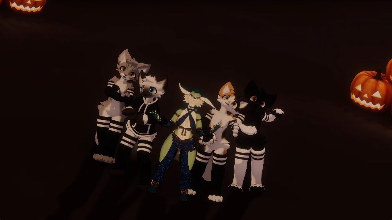VOCALOID This is Halloween VRCHAT Matcha Green Fox - YouTube