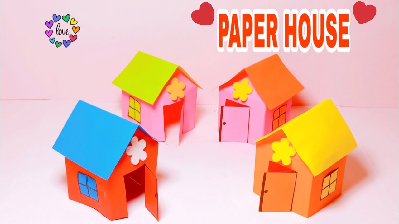 Making things Out of Paper - How To Make A Paper House - Tala Art and ...