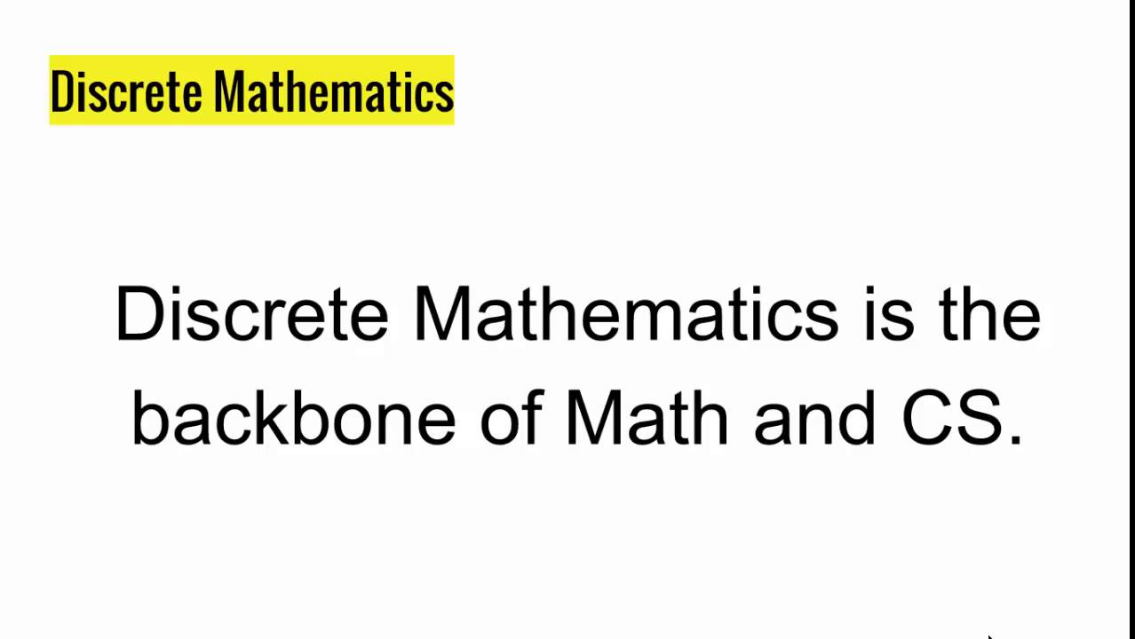 Discrete Math: Learning the Backbone of Mathematics - YouTube