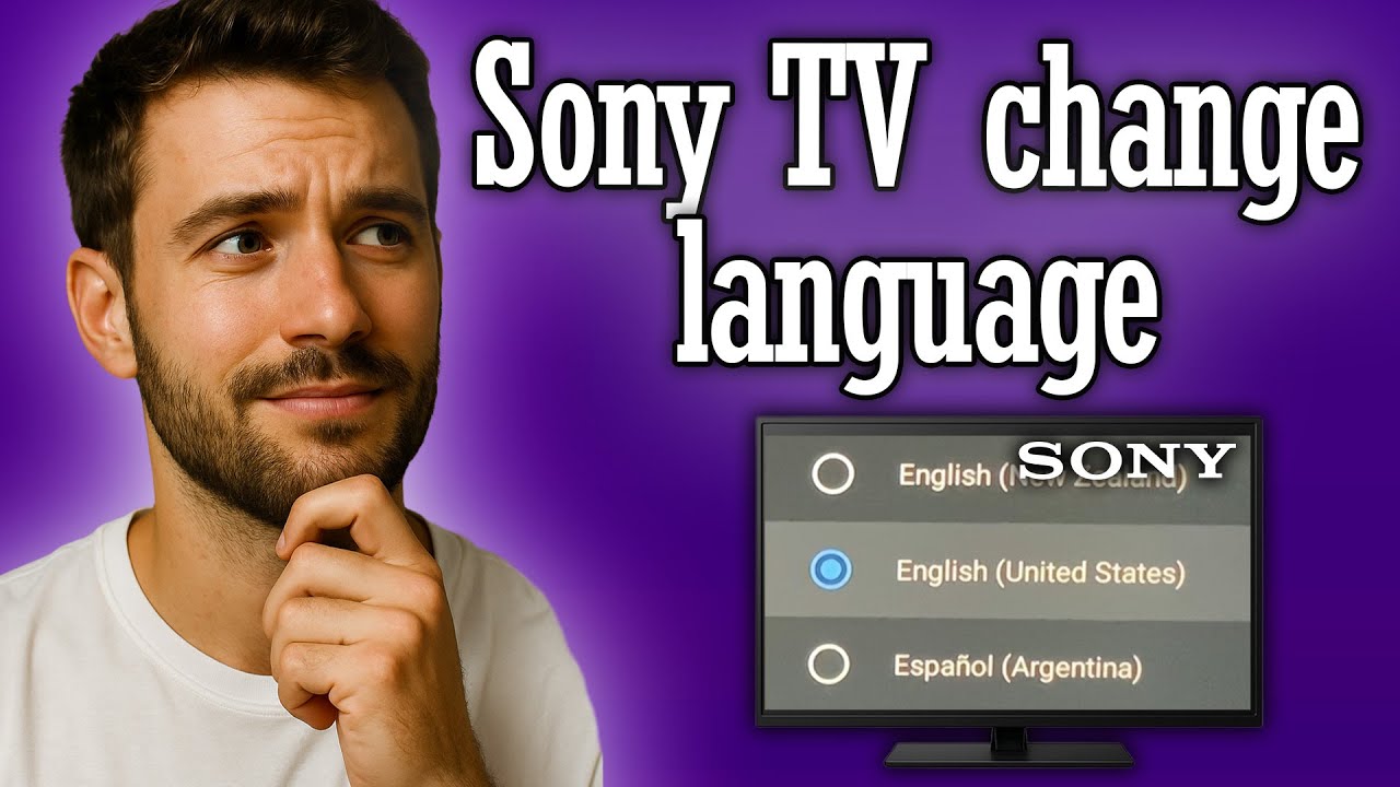 Sony TV change Language settings - Full Guide - YouTube