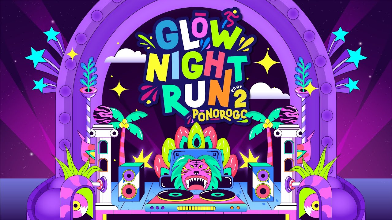 [360] GLOW NIGHT PARTY RUN PONOROGO PART 2 - YouTube