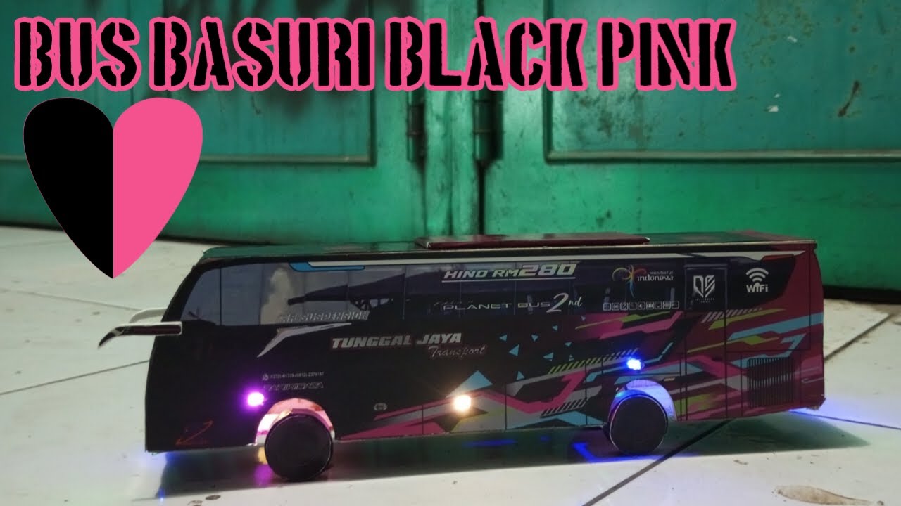 cara mudah membuat miniatur bus basuri black pink🖤🩷@BudiWiryawan-yx4uy ...