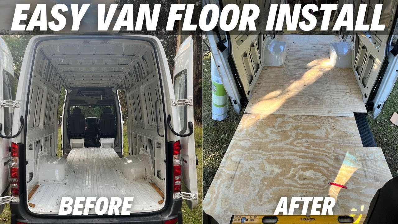 How To Install A Floor In A Van - EP2 Van Build - YouTube