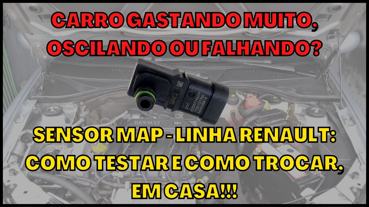 Como testar e trocar Sensor MAP em casa - Linha Renault - DIY - YouTube