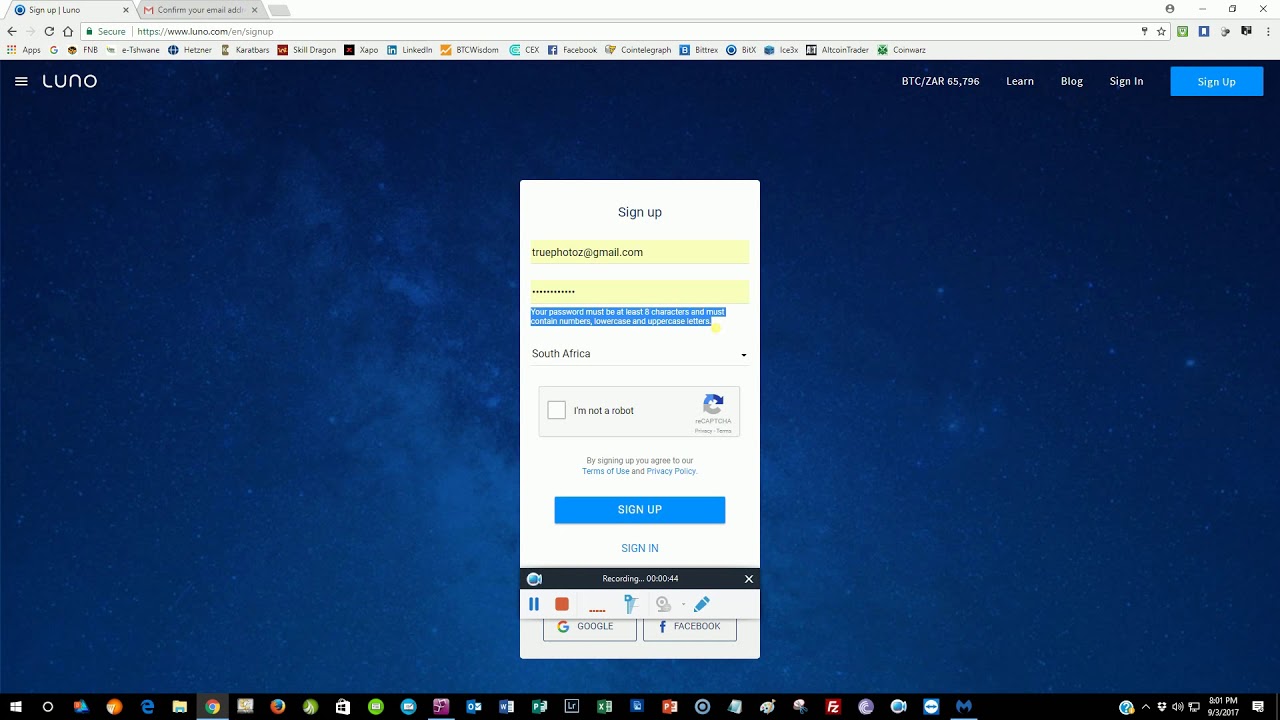 How To Open OR create a Luno Account - YouTube