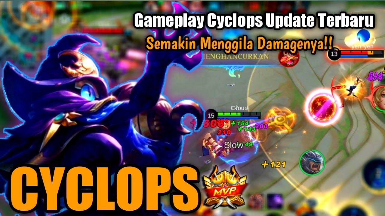 Build Cyclops Top Global! Damage Nya Sakit Banget!! Gameplay Cyclops ...