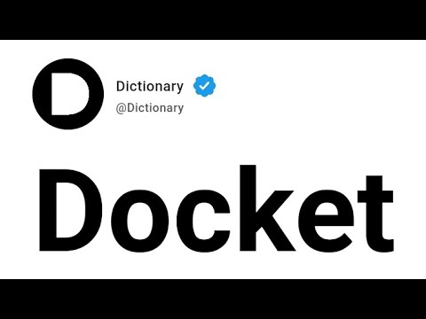Docket Meaning In English - YouTube