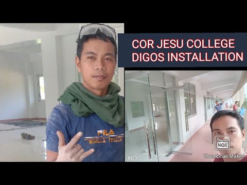 Cor jesu college digos installation - YouTube