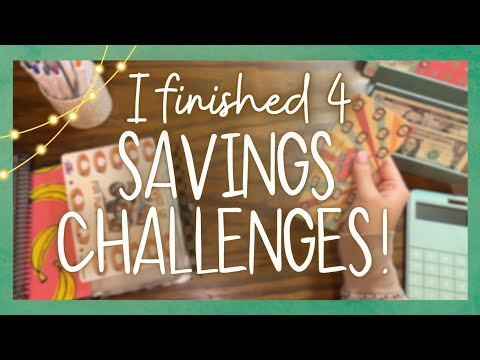 FINALLY FINISHING SOME SAVINGS CHALLENGES!!! *Low Income, Big Savings!*