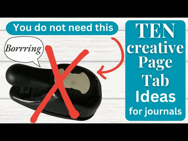 Stampin Up Round Tab Punch TEN Creative Page Tab Ideas For Journals