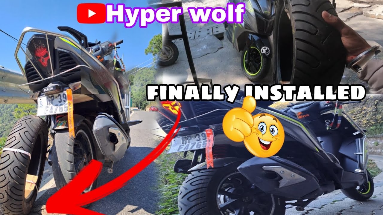 FINALLY PROBLEM SOLVED🥵||NEW TYRE😍||HYPER WOLF ️ - YouTube