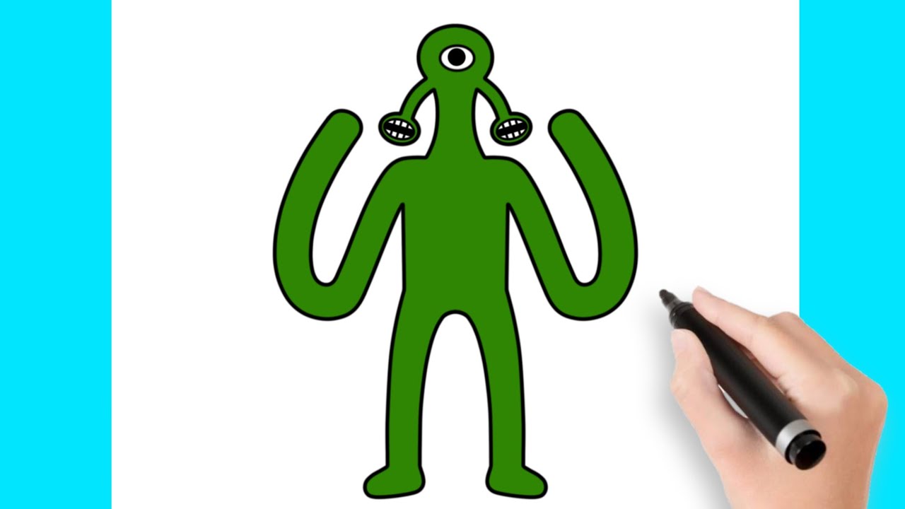 How to draw Toxic Gazer from Garten of Banban - YouTube