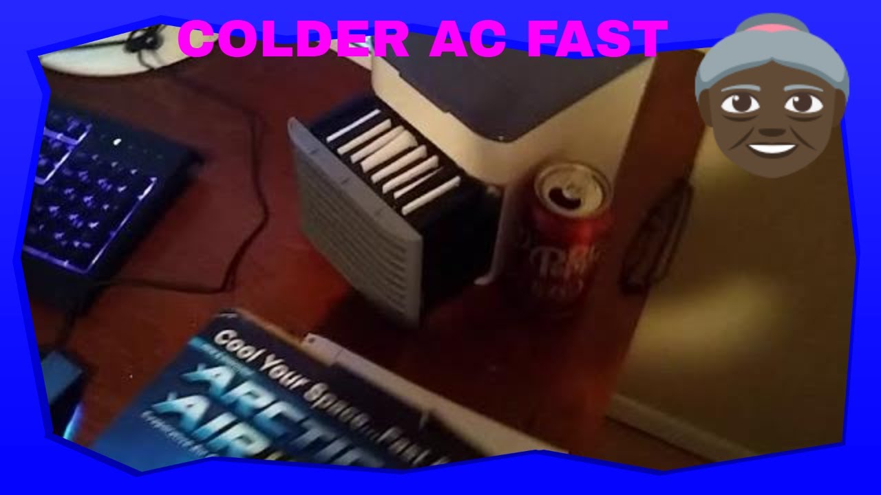 how to make your arctic air blow colder (portable ac life hack) - YouTube