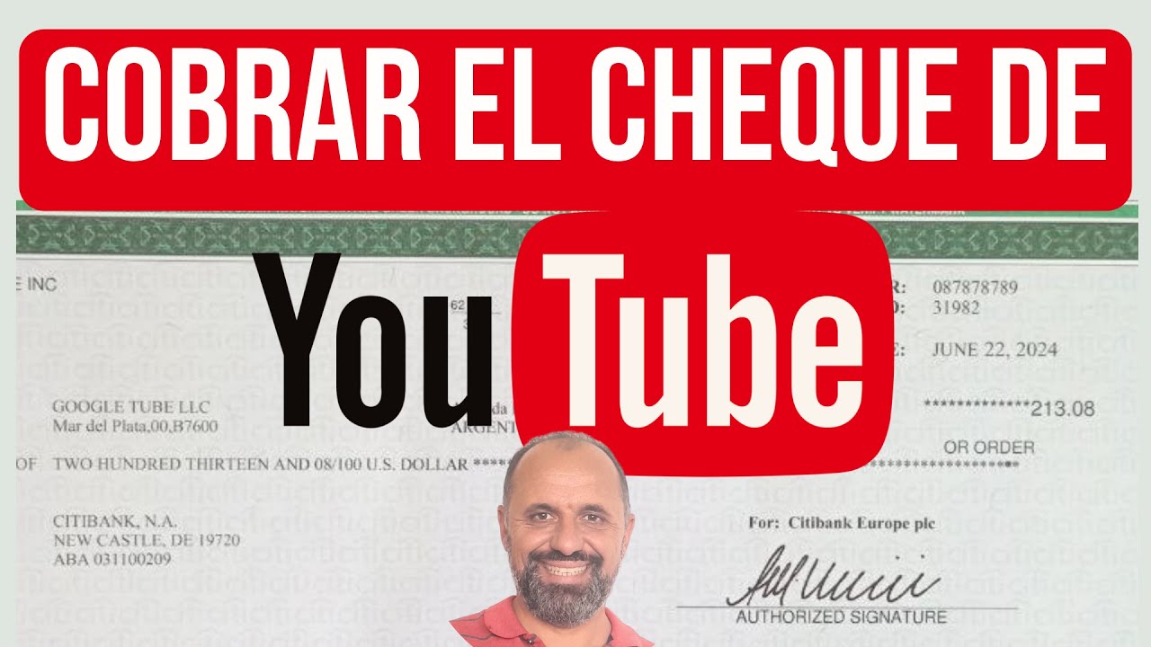 ¿Cómo cobrar el Cheque de YouTube? En Argentina - YouTube
