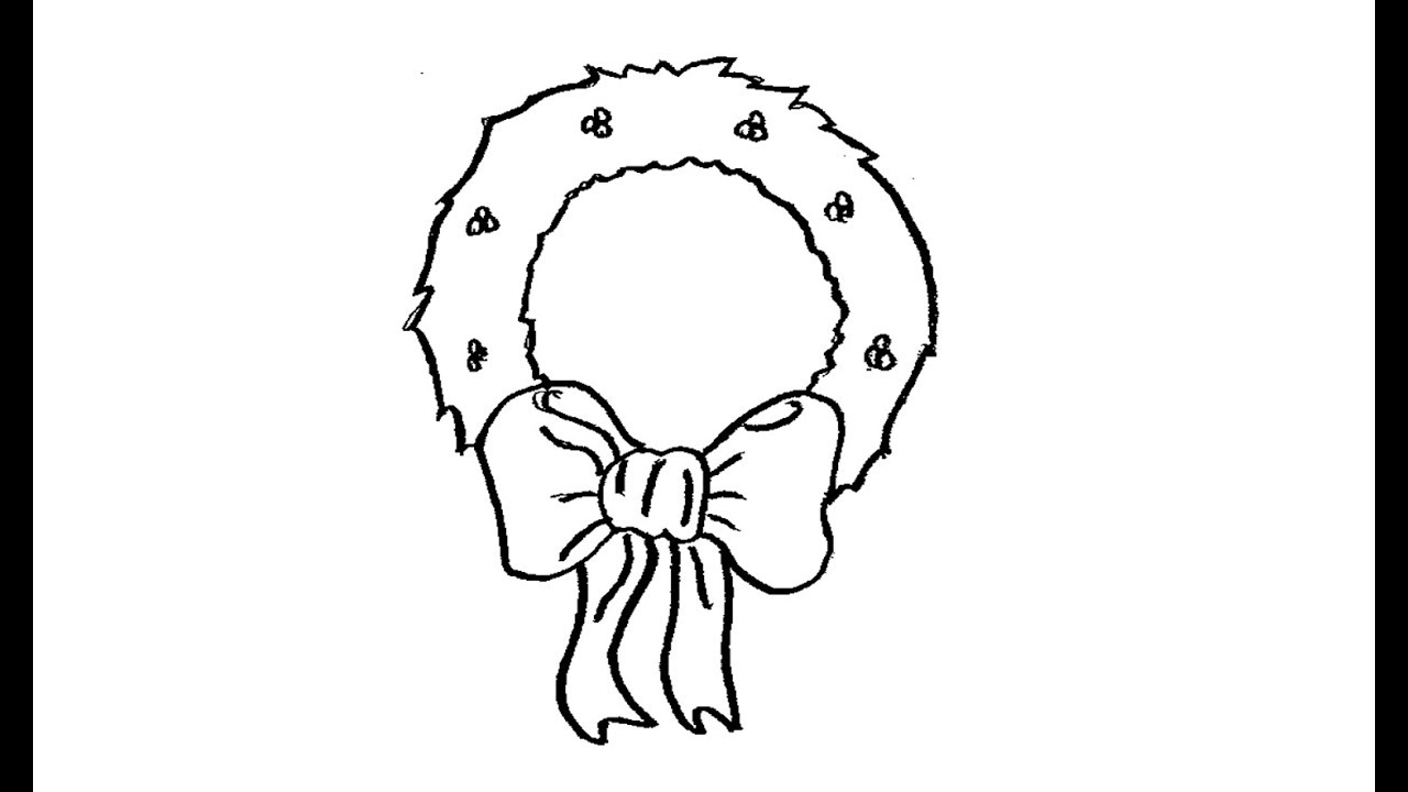 Hur man ritar en julkrans - YouTube