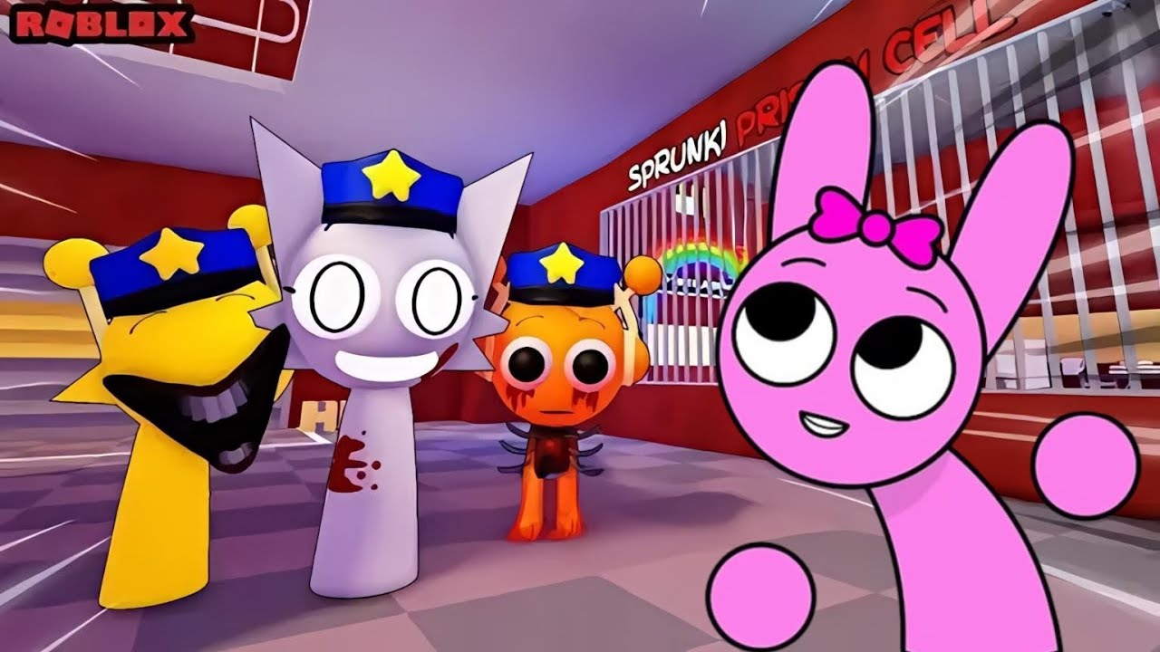 Sprunki Pinki Played Sprunki Phase 2 Prison Run Obby in ROBLOX ...