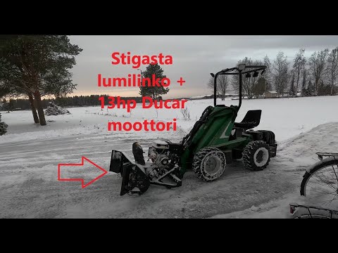 Lumilinko Avanttiin. Tehty Stigan lumilingosta ja Ducar 13hp ...