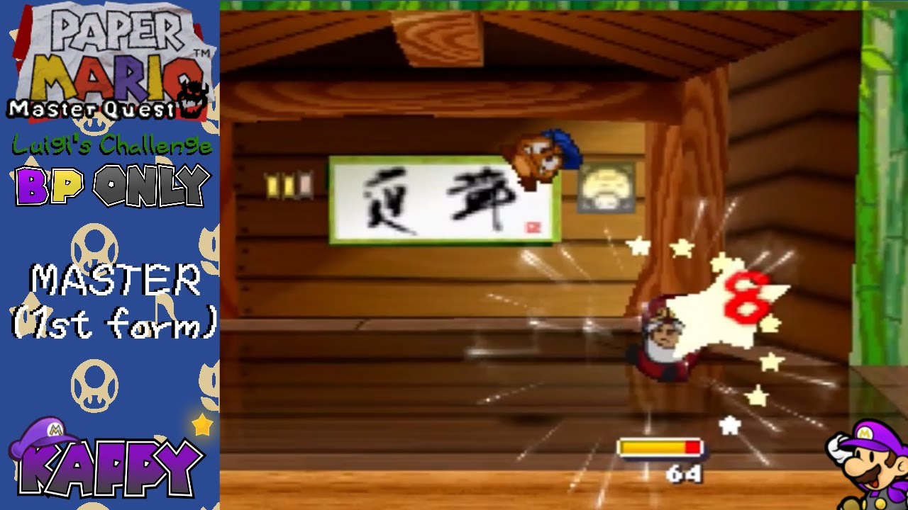 Master (1st form) -- Paper Mario Master Quest Luigi's Challenge BP Only ...