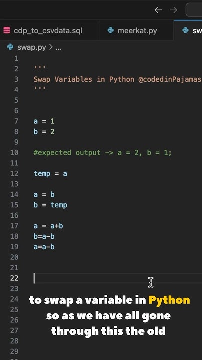 100 Days of Coding Challenge: Mastering Swap Variables #coding #code # ...