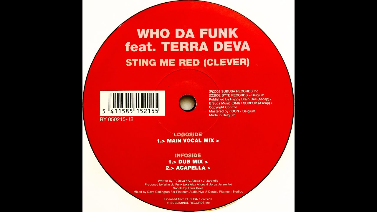 Who Da Funk feat. Terra Deva • Sting Me Red (Clever) (Main Vocal Mix ...