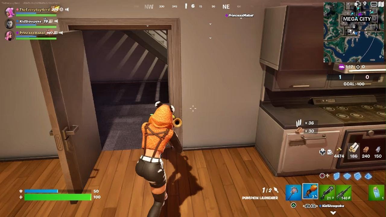 Fortnite Team Rumble - Red Panda Syd skin - YouTube