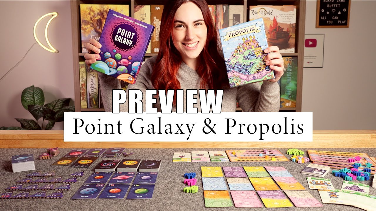 Point Galaxy & Propolis Preview! | 2 small box games with BIG gameplay ...