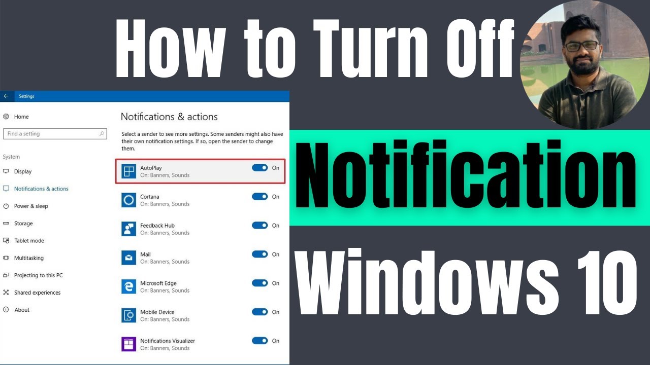 How to turn off notifications on windows10 2024 - 5 minute solution ...