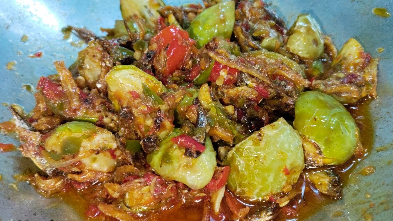 Masak simple sehari-hari || masak sederhana || terung sambal bilis ...