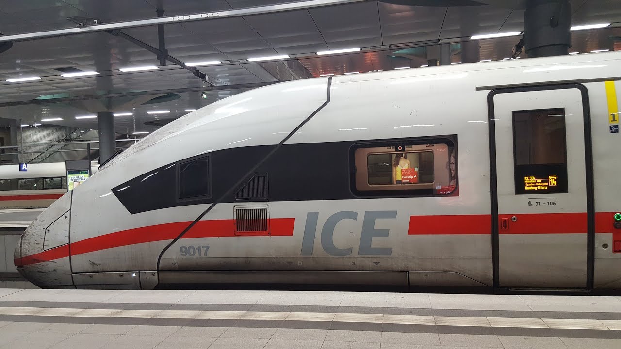 ICE 4 in Berlin Hbf (tief): ICE504 Hamburg-Altona - YouTube