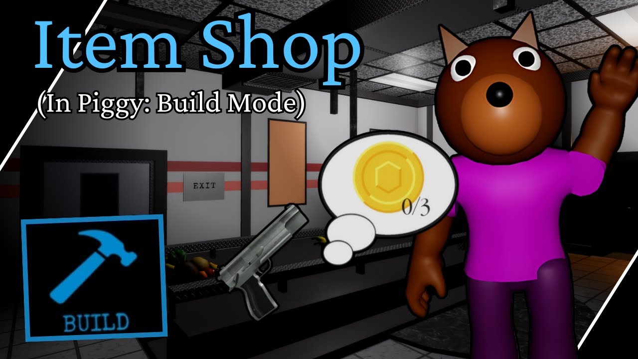 💲| How to make an ITEM SHOP in Piggy Build Mode - YouTube