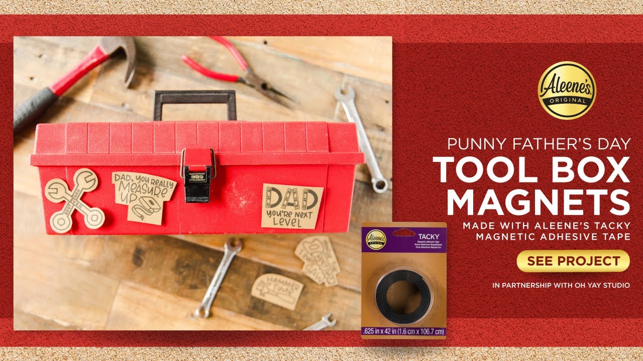 Punny Fathers Day Tool Box Magnets - YouTube