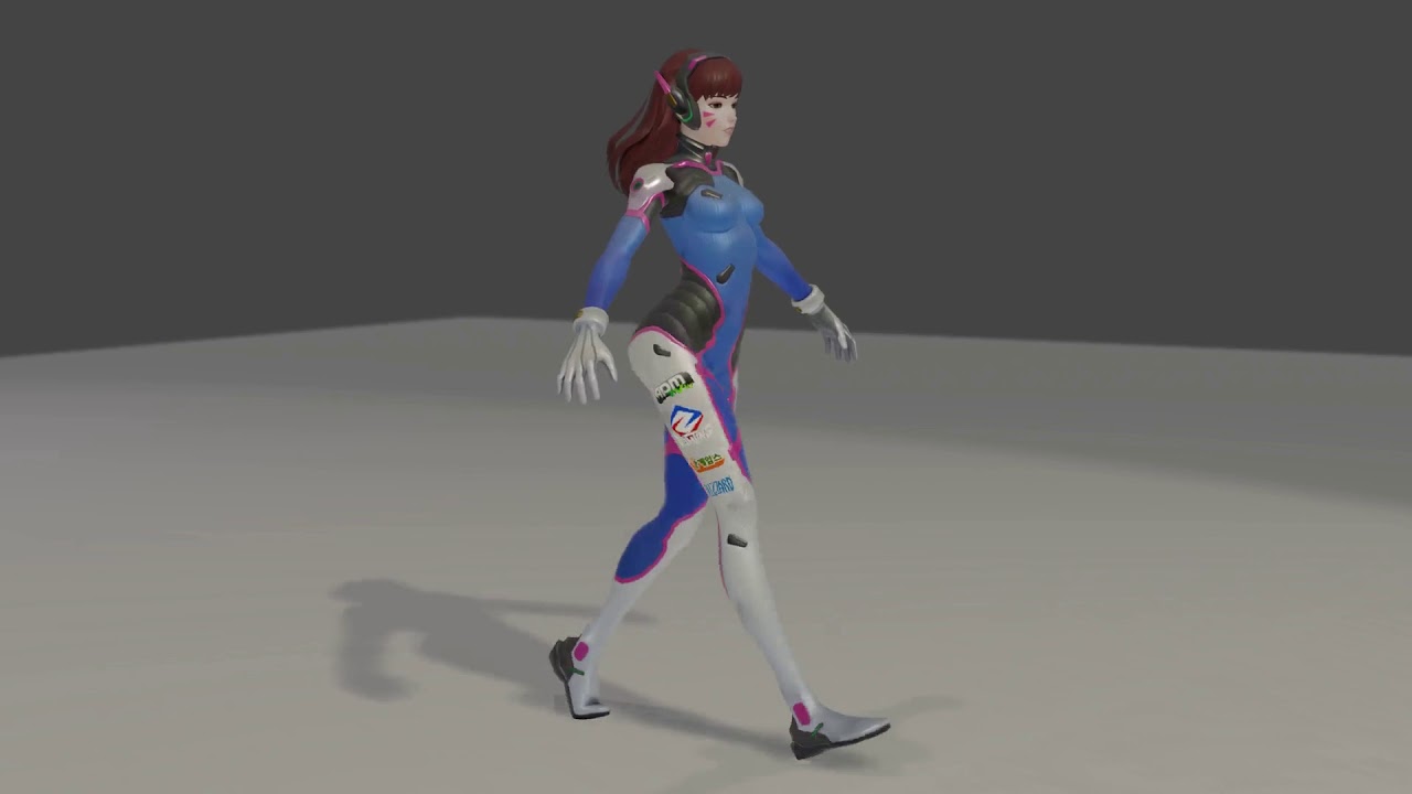 Dva Walk Cycle WIP 4 - YouTube
