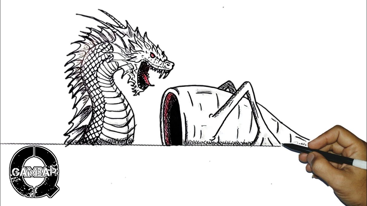 How to Draw Leviathan vs Sea Eater – Epic Sea Monster Battle - YouTube