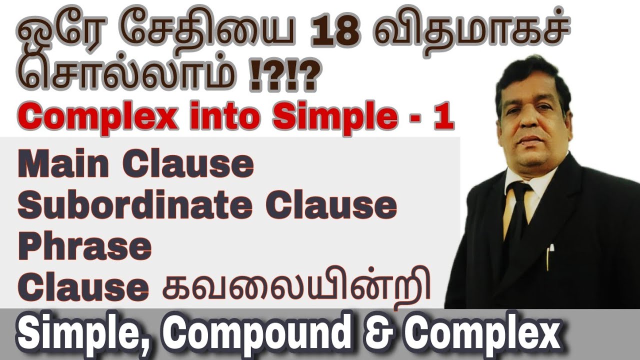 "Simple, Compound, Complex" Part II |Transformation : Complex into ...