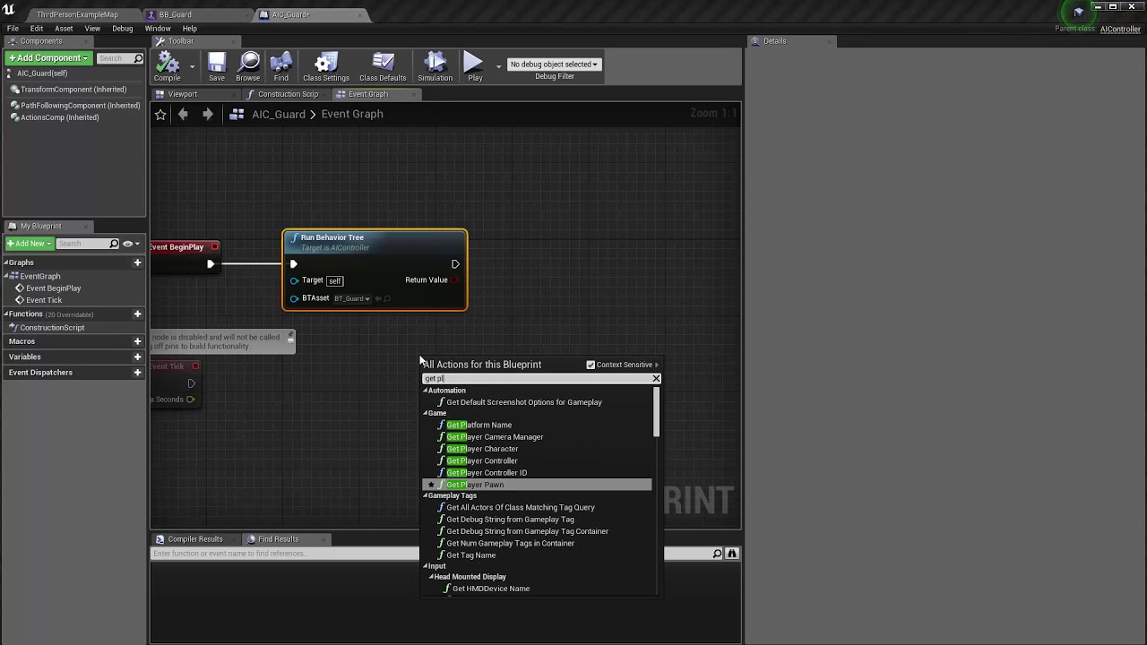 Unreal Enegine 4 AI 01 Basic AI structure - YouTube
