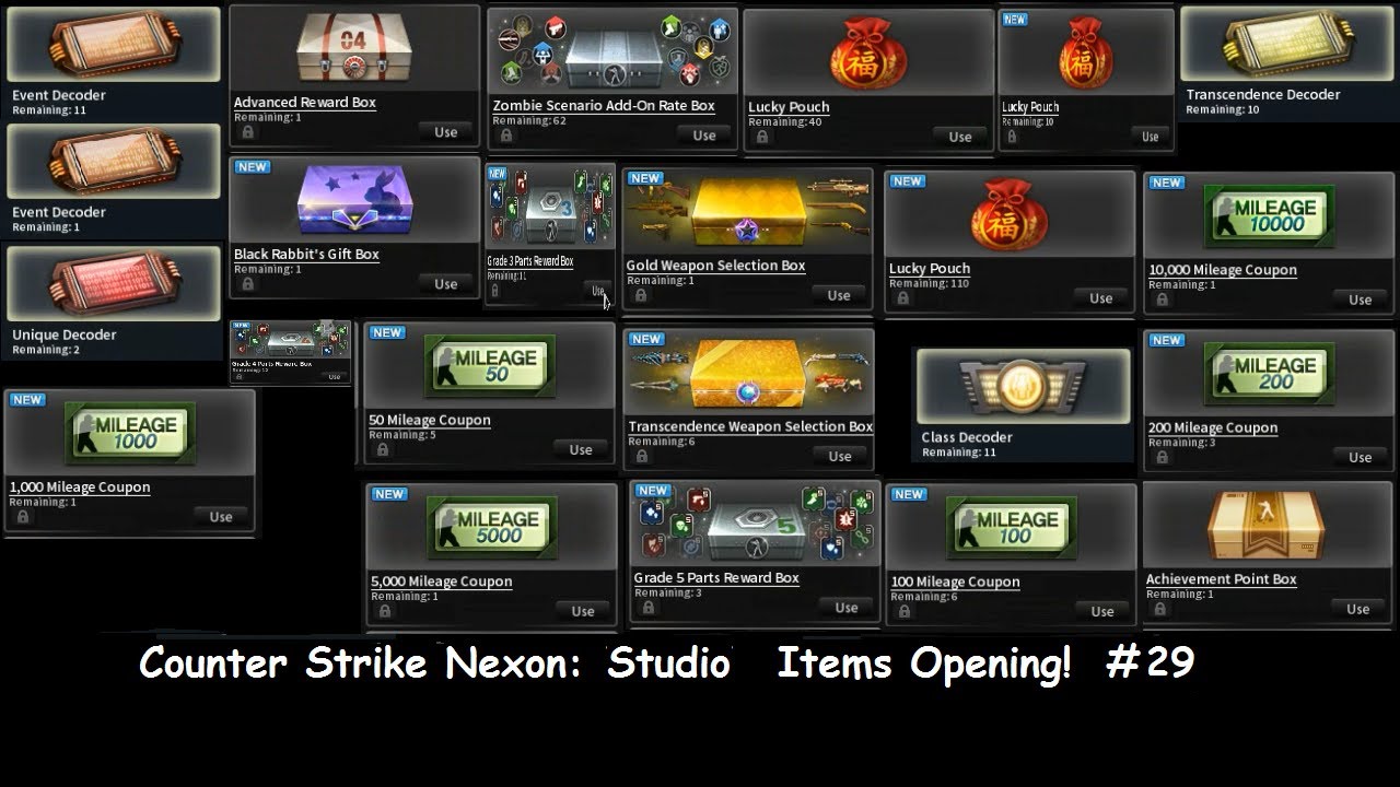 [CSNS/CSNZ] Counter Strike Nexon: Studio Items Opening #29 - YouTube