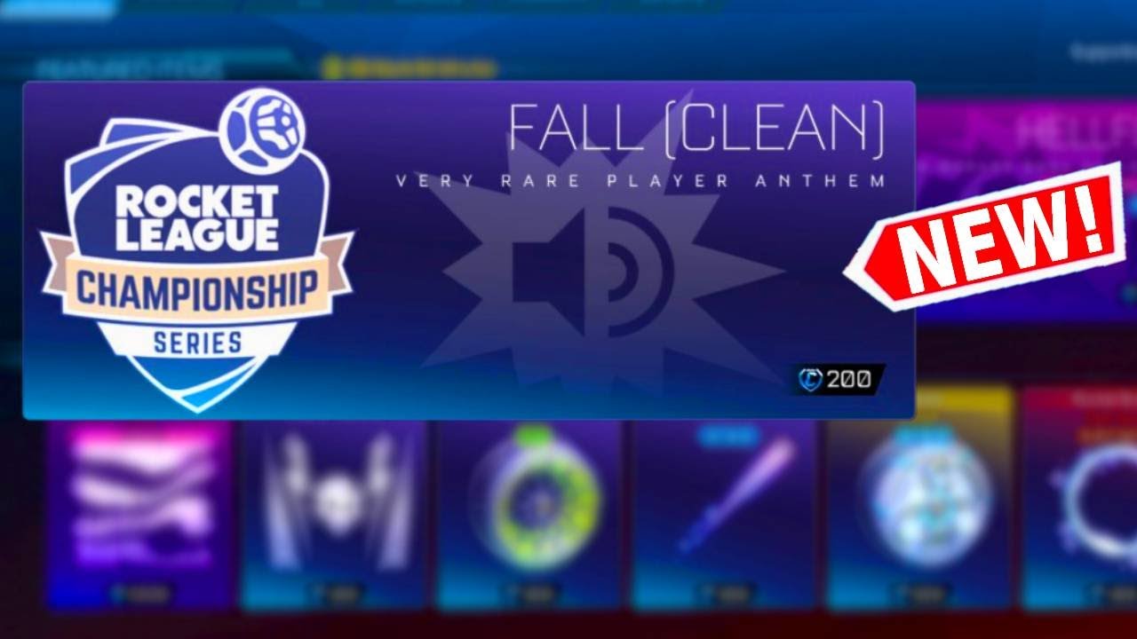 Rocket League has changed my mind... *NEW* Fall Player Anthem in the ...
