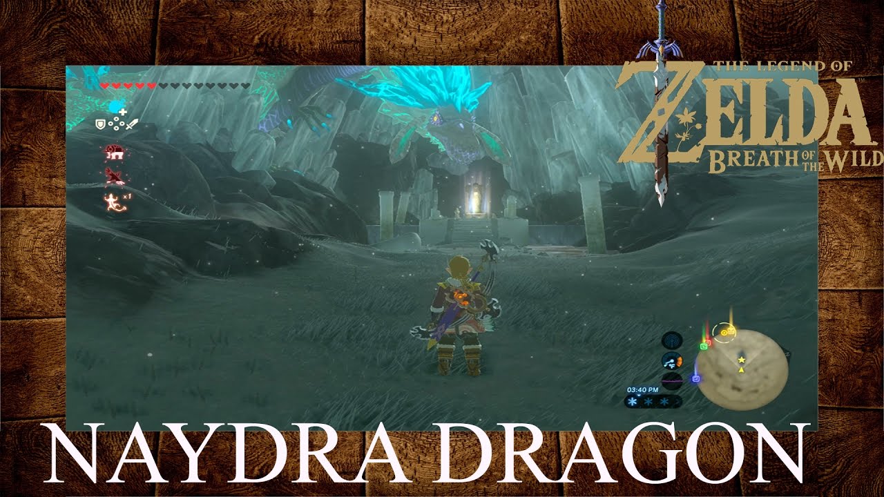Zelda Breath Of The Wild Naydra Secret Dragon Fight - YouTube
