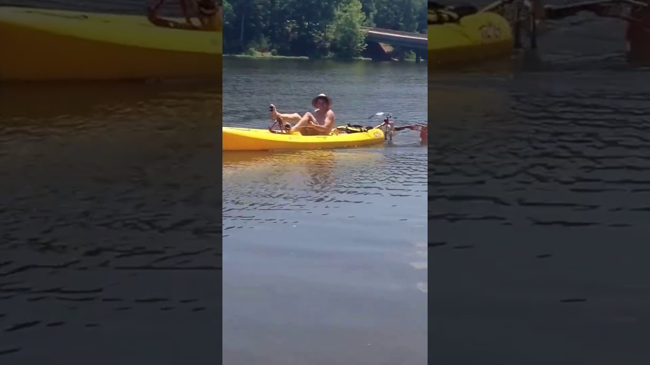 bicycle kayak! flapping-foil powered sit-on-top kayak DIY MODIFICATION ...