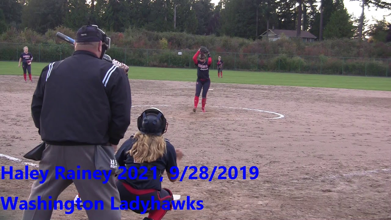 Haley Rainey 2021 Pitcher, Behind Catcher View, 9/28/2019 - YouTube
