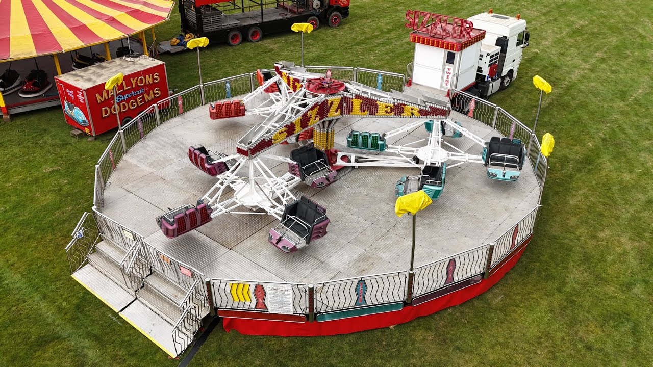 Yaxley Funfair From Above DJI Mini 4 Pro Flight 07/08/24 - YouTube
