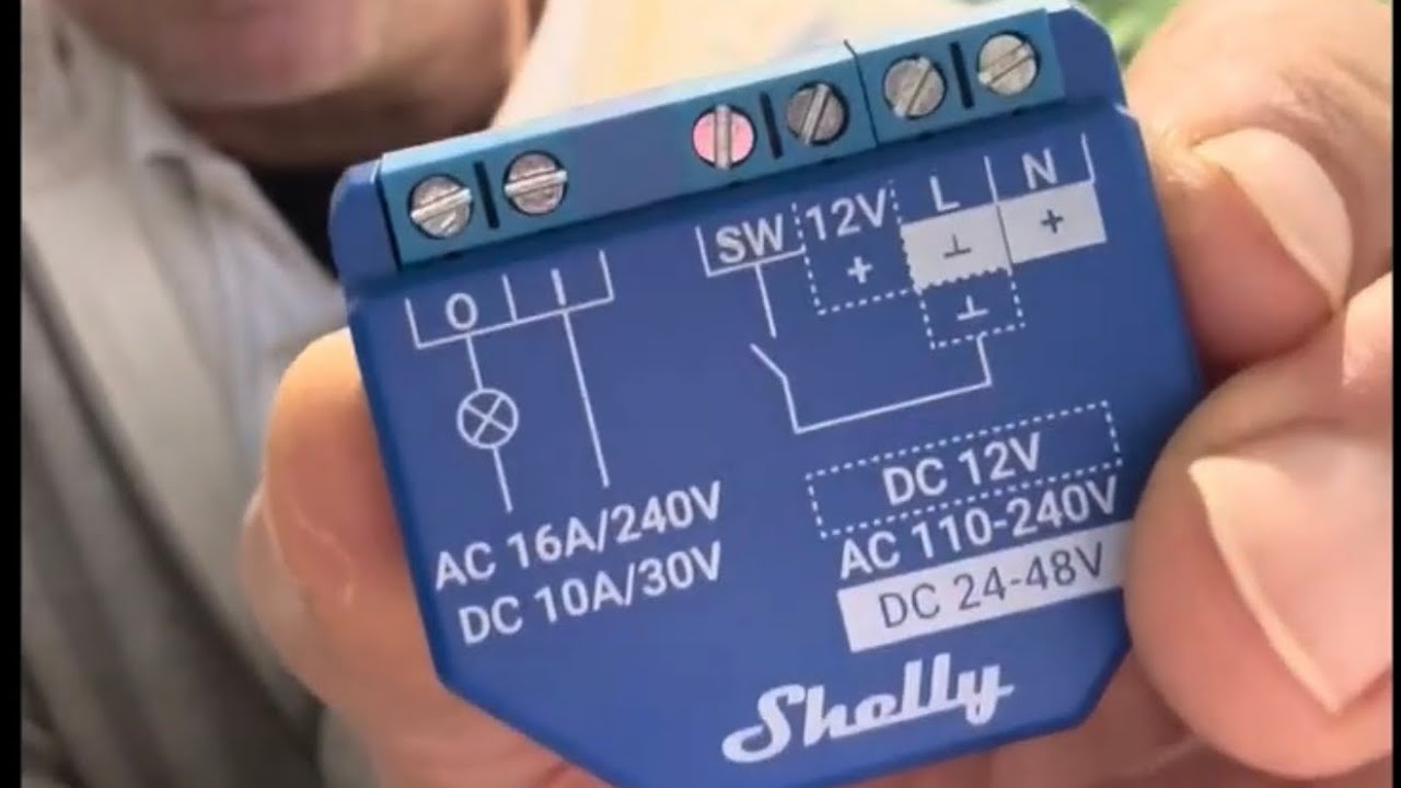 Shelly 1 Plus WiFi Switch Installation & Setup - YouTube
