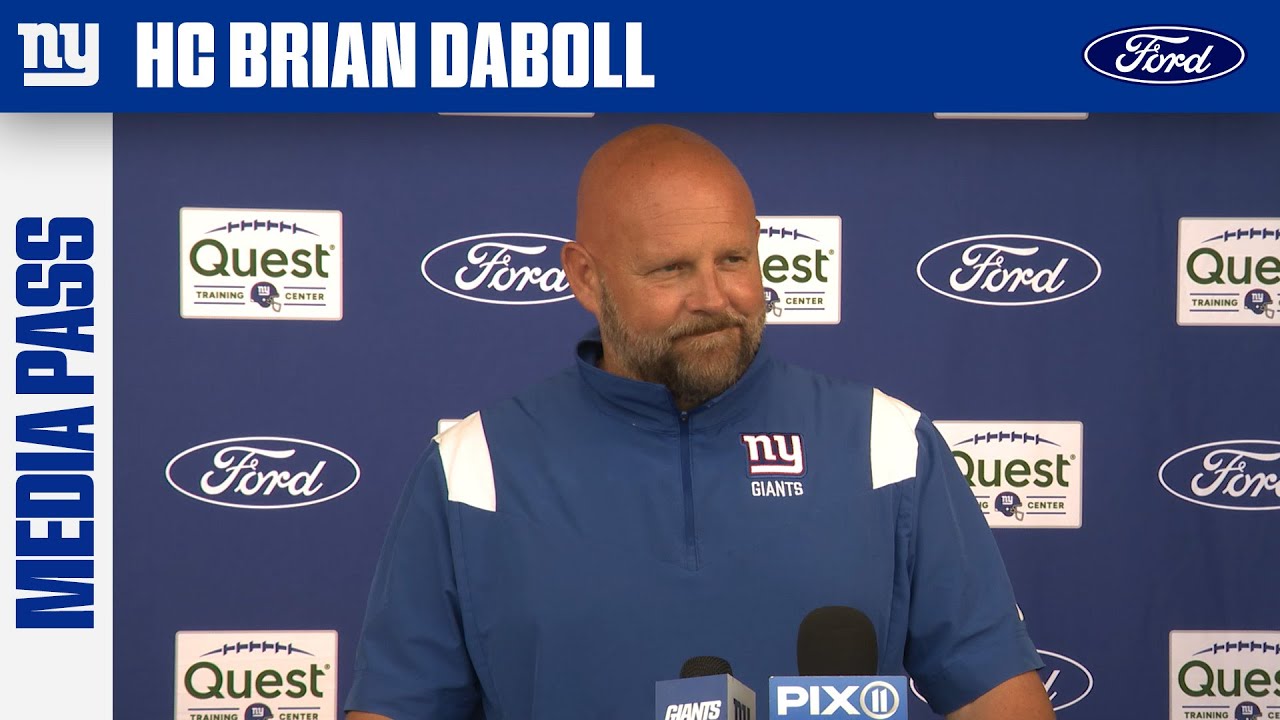 Coach Daboll: "Our job is to try to put the best roster we can together ...