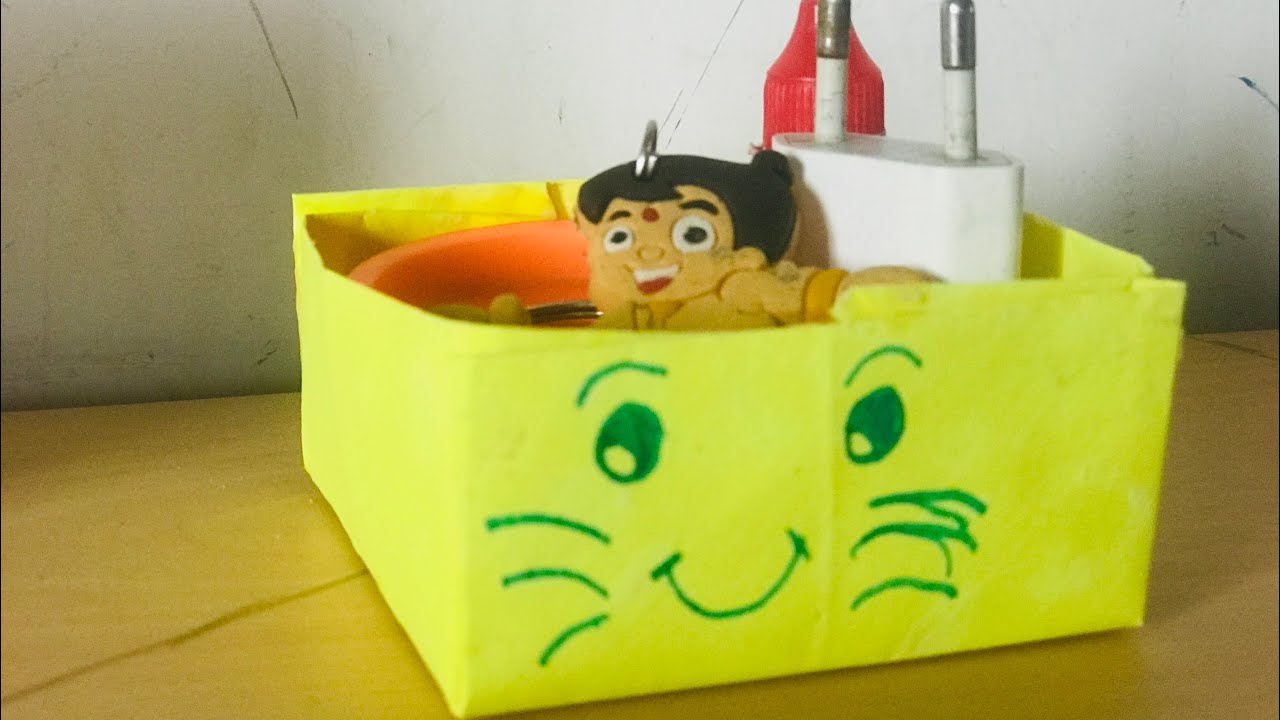 How to make a small box for keeping small items - YouTube