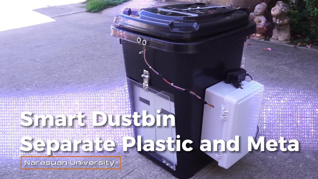 Smart Dustbin Separate Plastic and Meta - YouTube