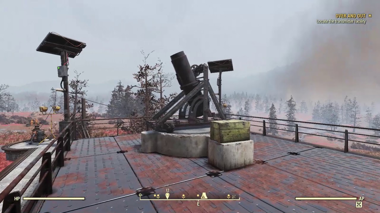 Fallout 76 Camp Showcase: BOS Cranberry Bog Mortar Tower - YouTube