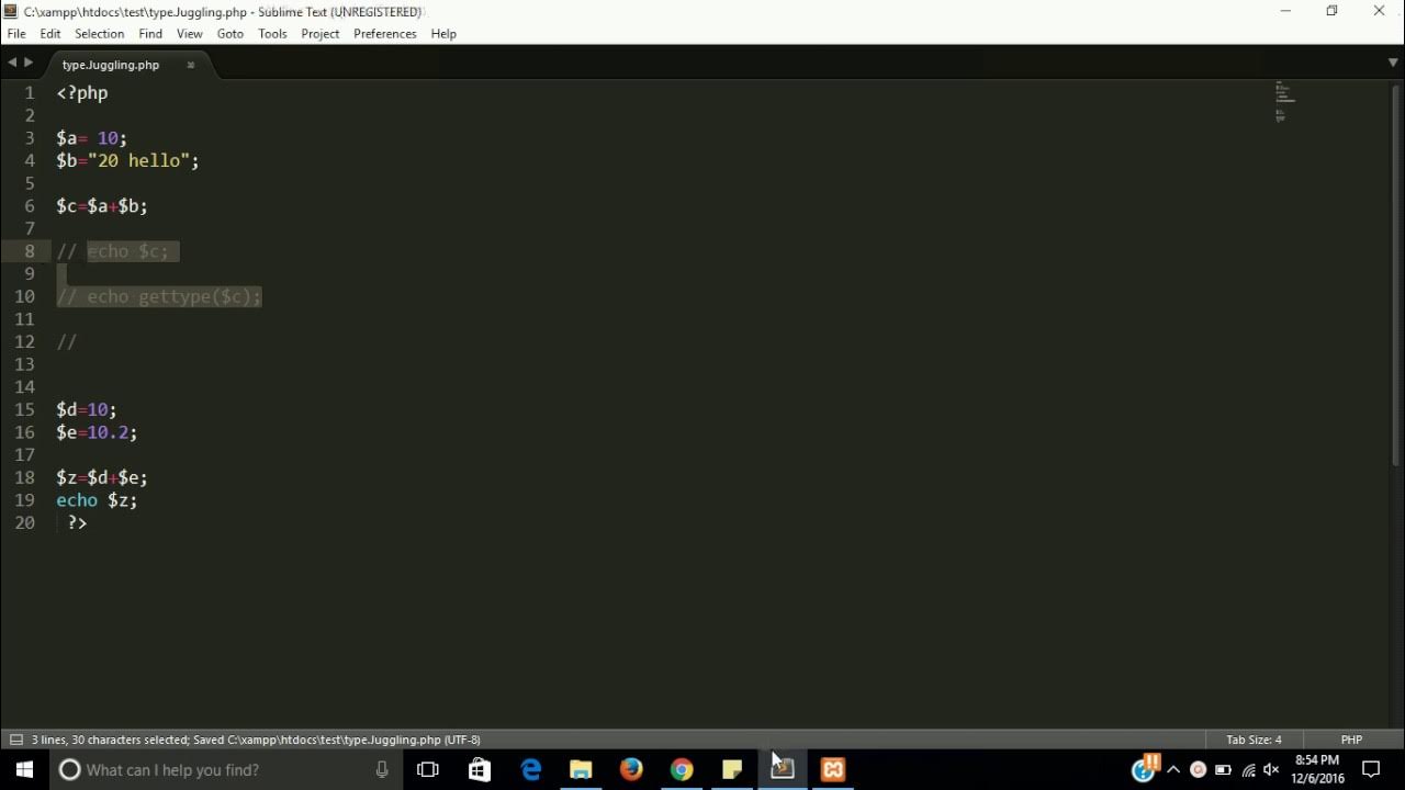 What is Type juggling in php | learn php step by step | - YouTube