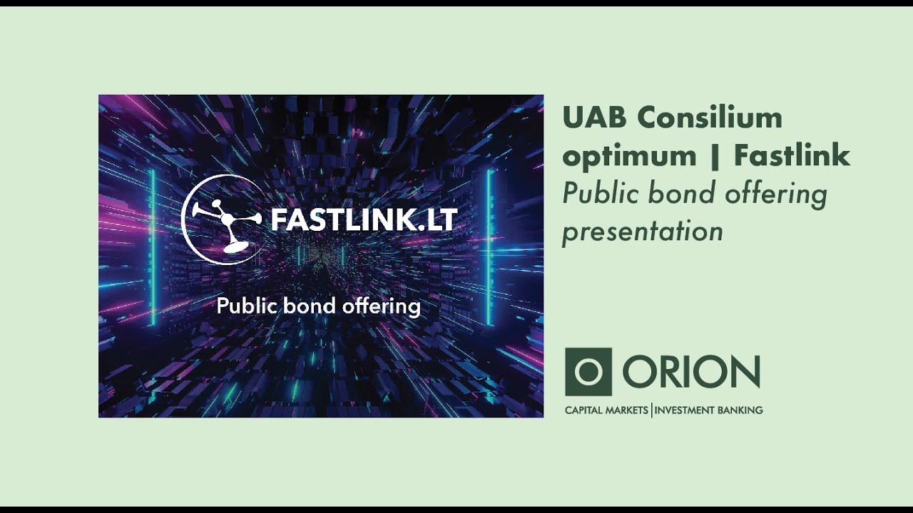 Public bond offering | Concilium optimum UAB bond issue presentation ...