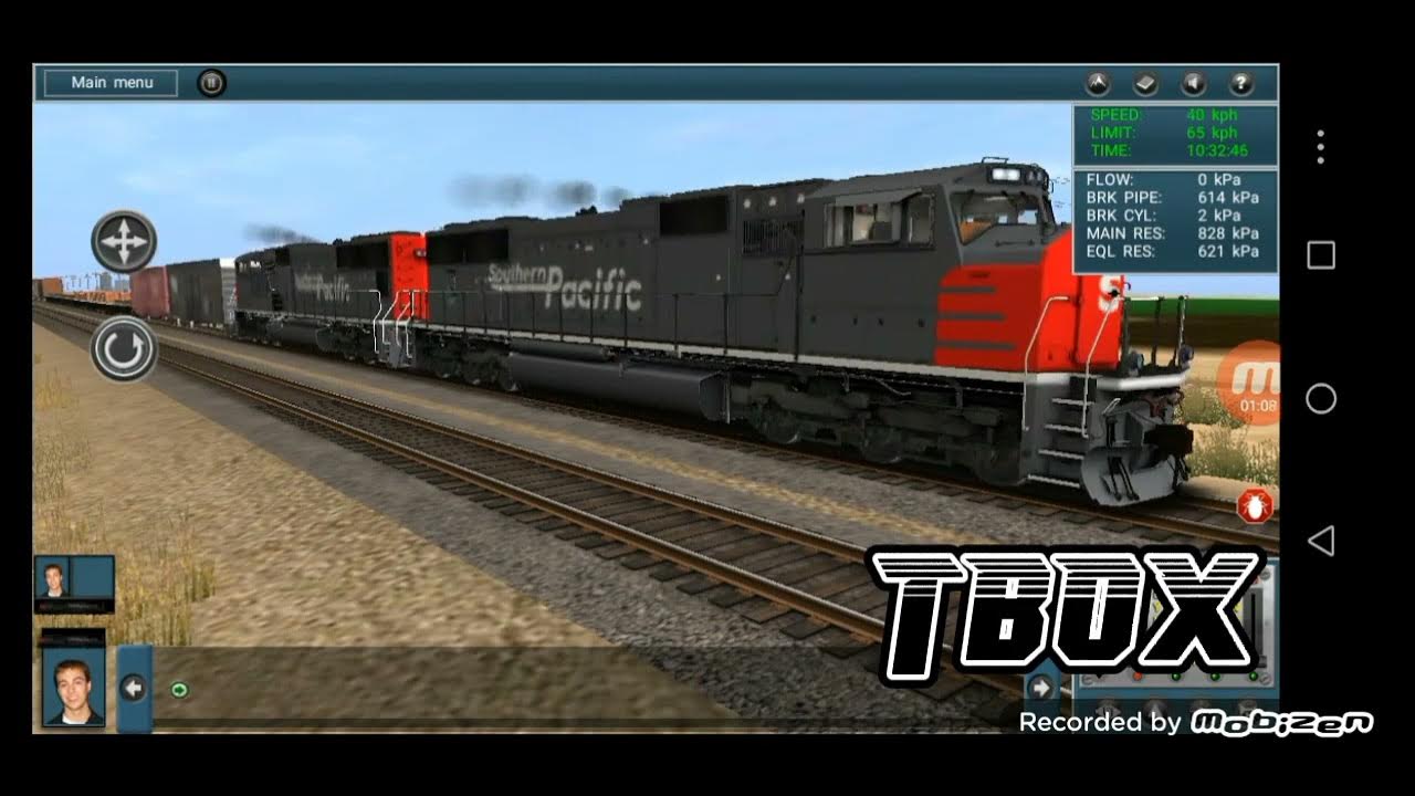 ES44DC - BNSF Grain train, SD70M - SOUTHERN PACIFIC. Trainz Simulator Android. # ...